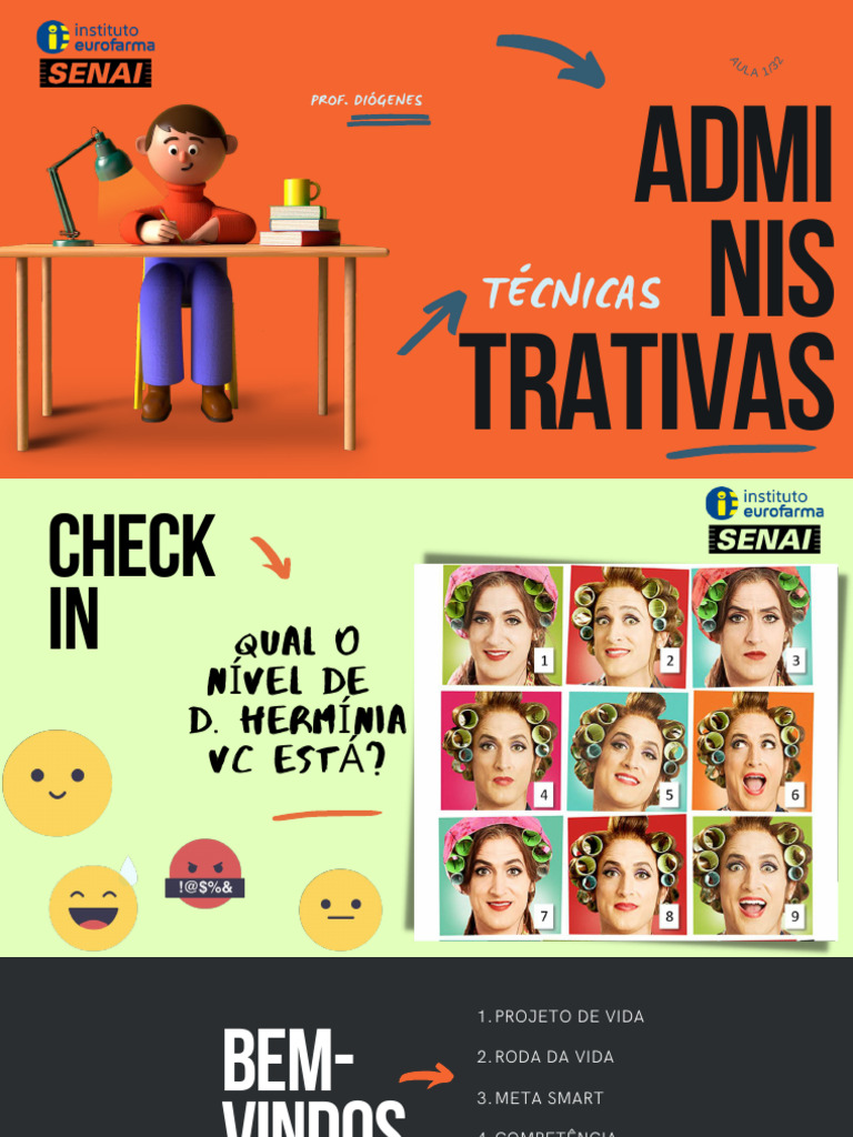 AULA 2 - TEC. ADMINISTRATIVAS - Proj. de Vida-Compactado | PDF | Psicologia | Ciência cognitiva