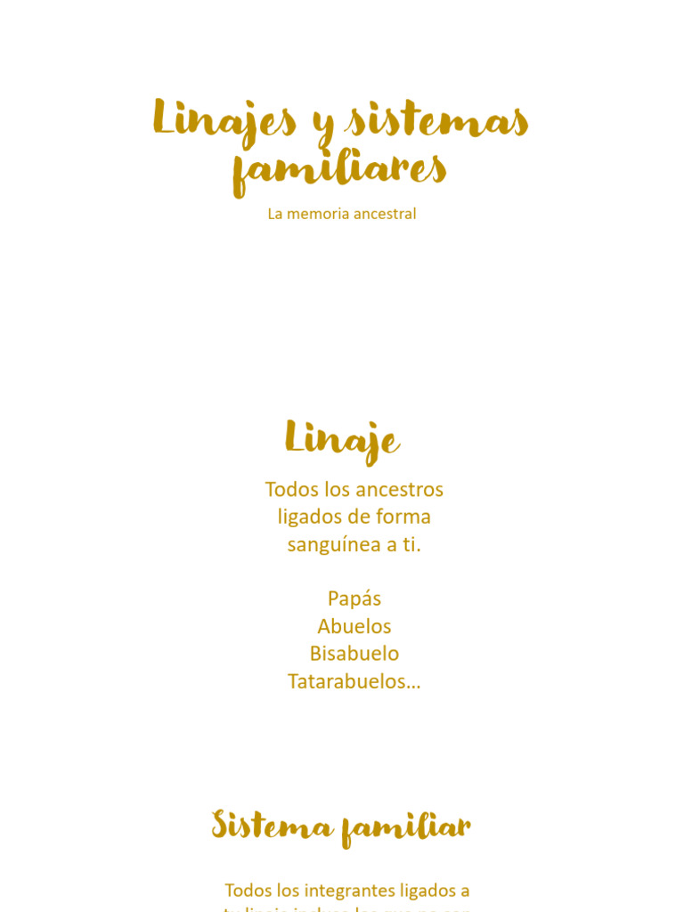 Linajes Ancestrales y Sistemas Familiares | PDF | Ciencias sociales ...