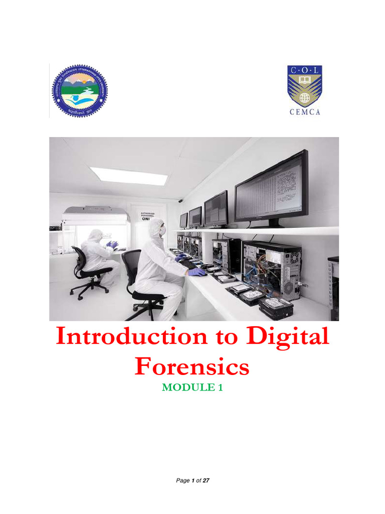 Module 01 Introduction To Digital Forensic | PDF | Computer Forensics | Digital Forensics