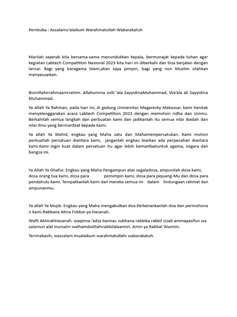 Teks Doa Faris | PDF | Agama & Spiritualitas | Gaya Hidup