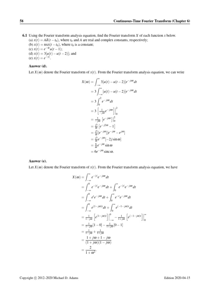 Assignment 5a Solutions 20 | PDF | Applied Mathematics | Mathematics