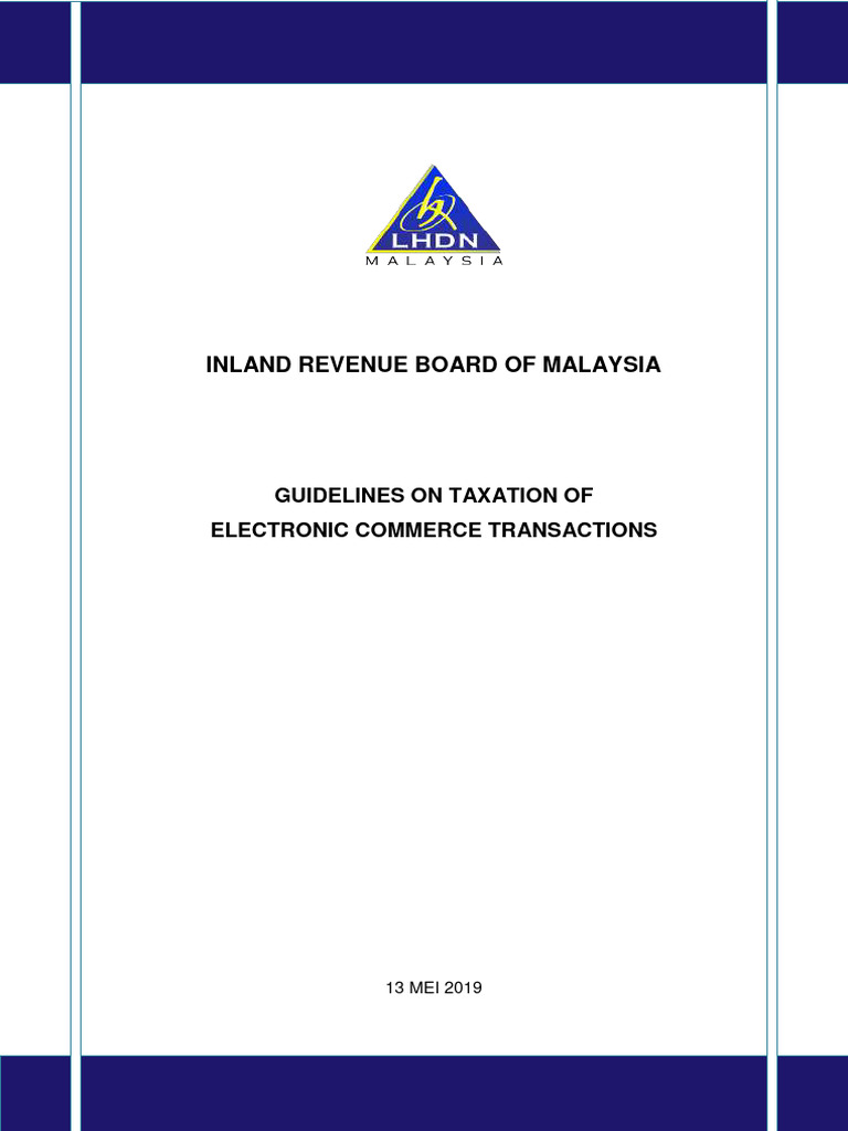 Guidelines e Commerce 13052019 | PDF | Taxes | Cloud Computing