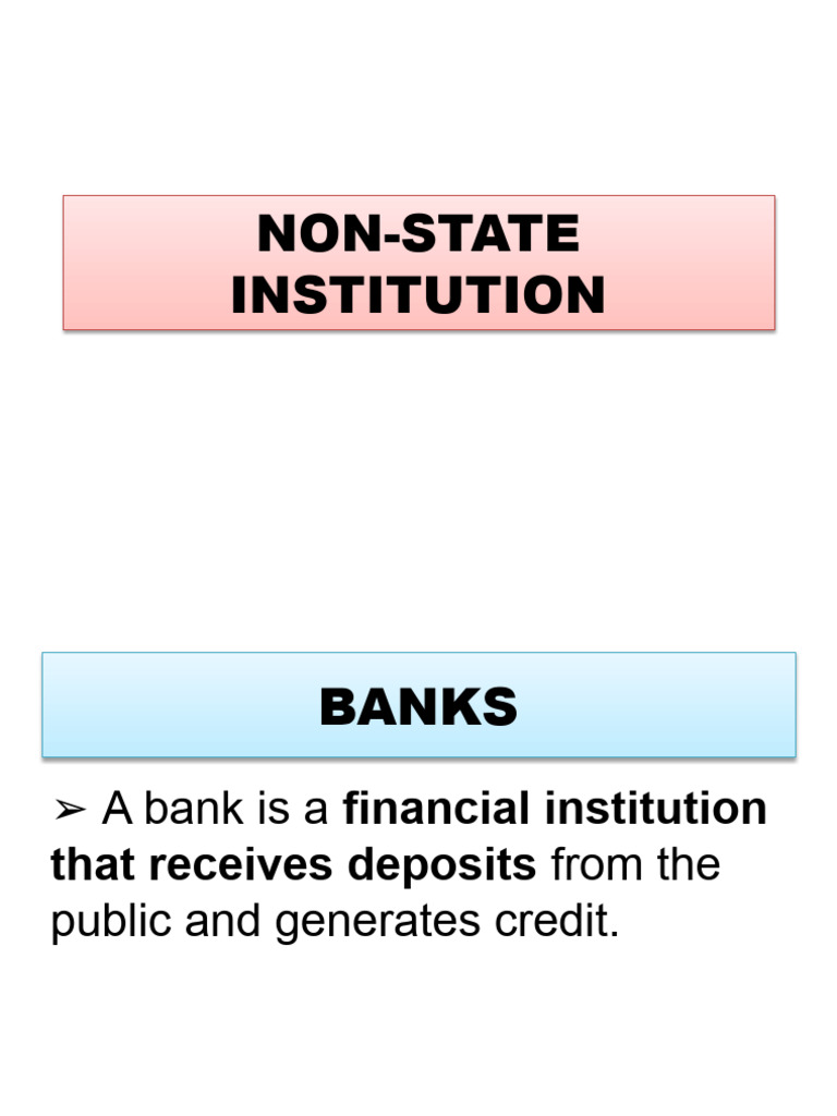Non State Institution | PDF | Cooperative | Employment