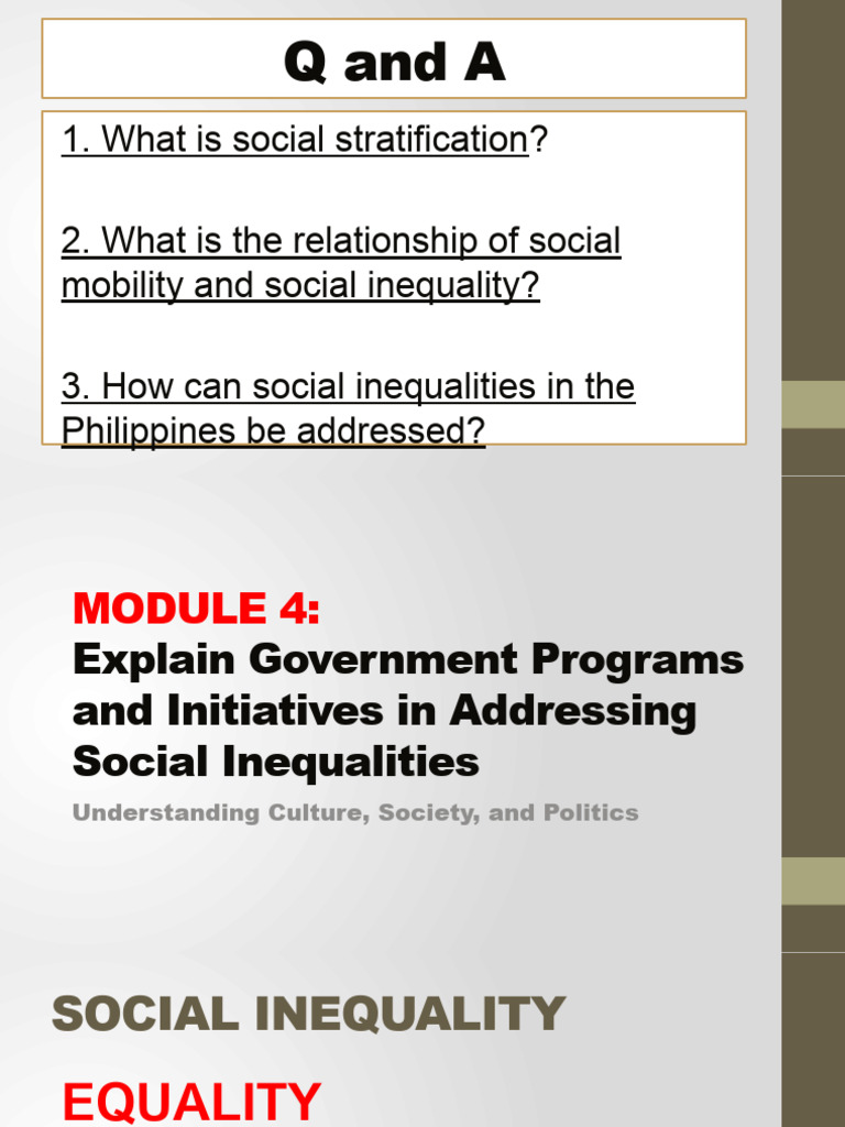 Q2 Ucsp M4 | PDF | Discrimination & Race Relations | Social Inequality