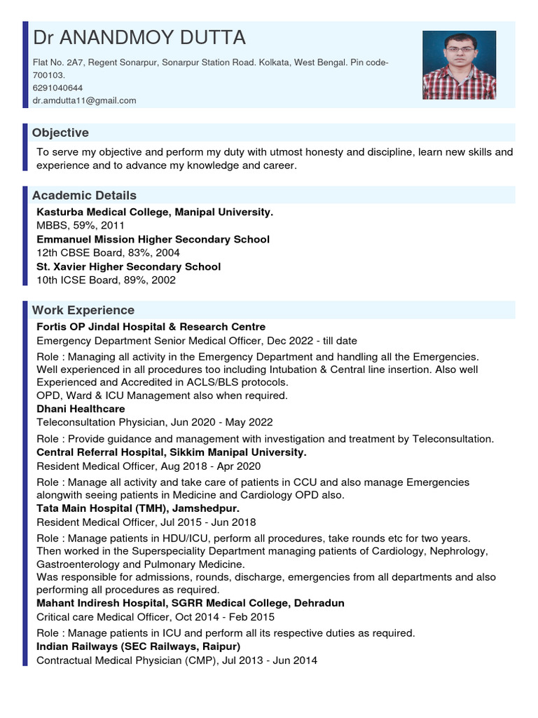 CV Blue | PDF | Patient | Physician