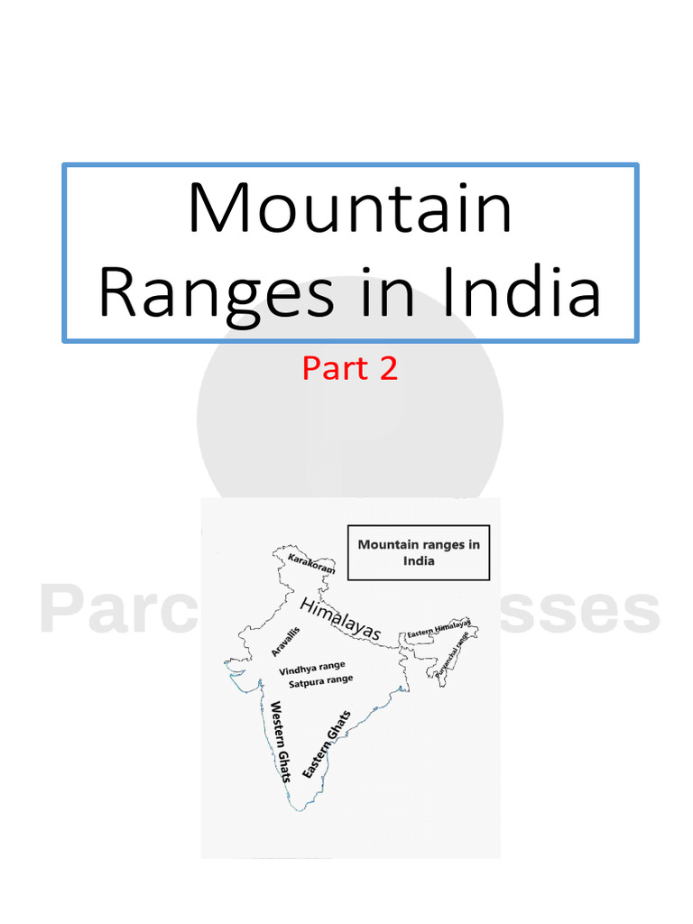 India's Major Mountain Ranges | PDF | Earth Sciences | Geology
