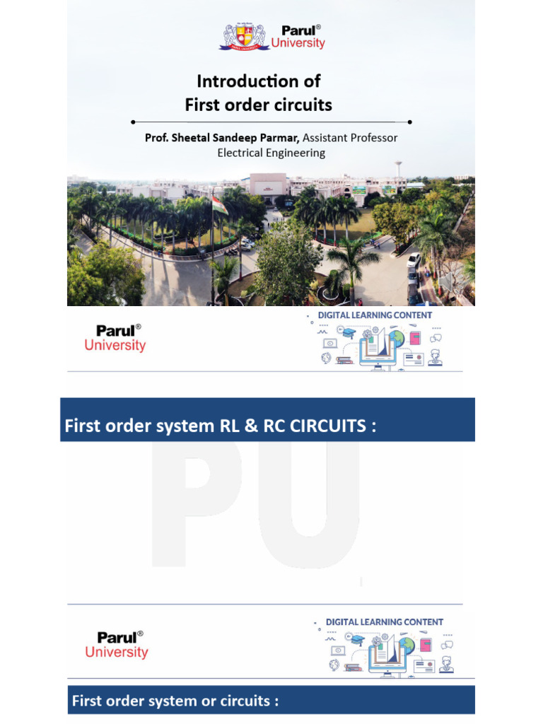 Bee PPT TRANSIENT RL AND RC CIRCUIT | PDF | Electrical Network | Capacitor