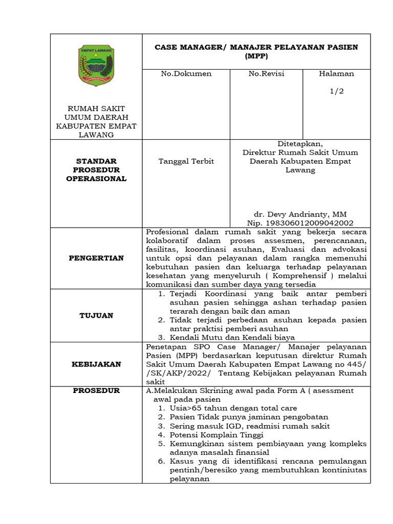Sop MPP | PDF | Sains & Matematika