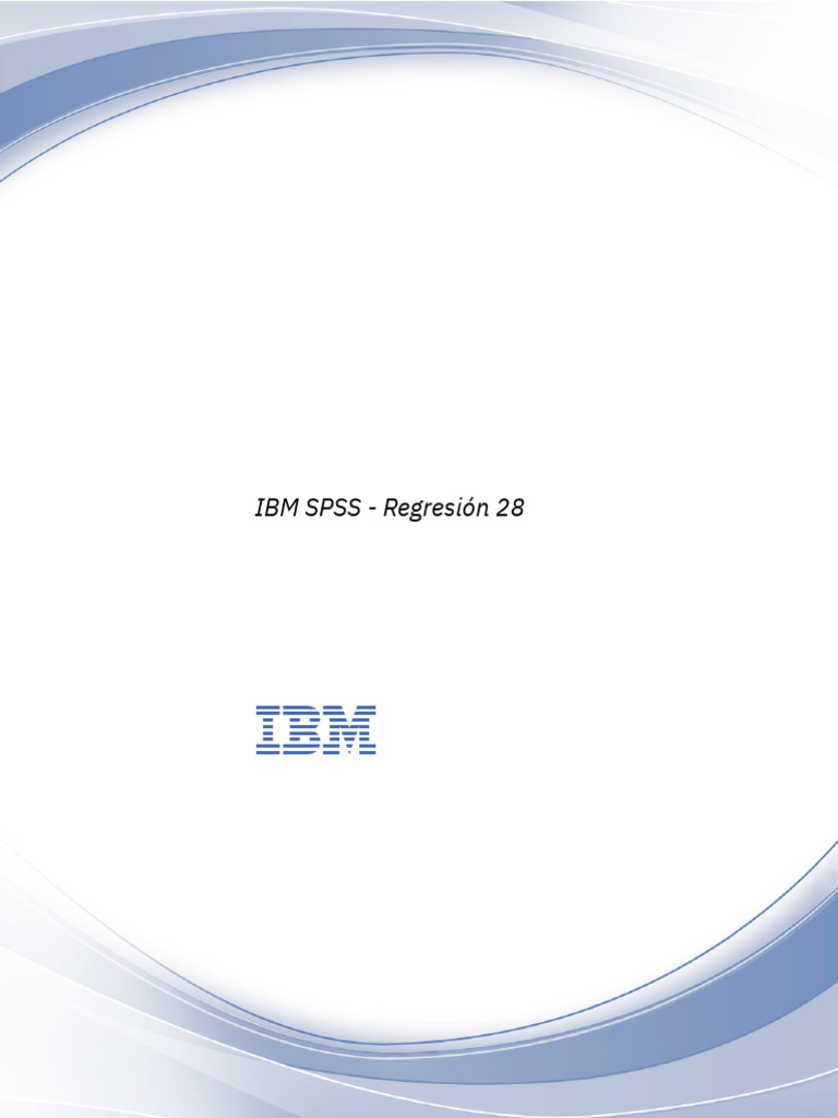 IBM SPSS Regression | PDF | Análisis de regresión | Regresión logística