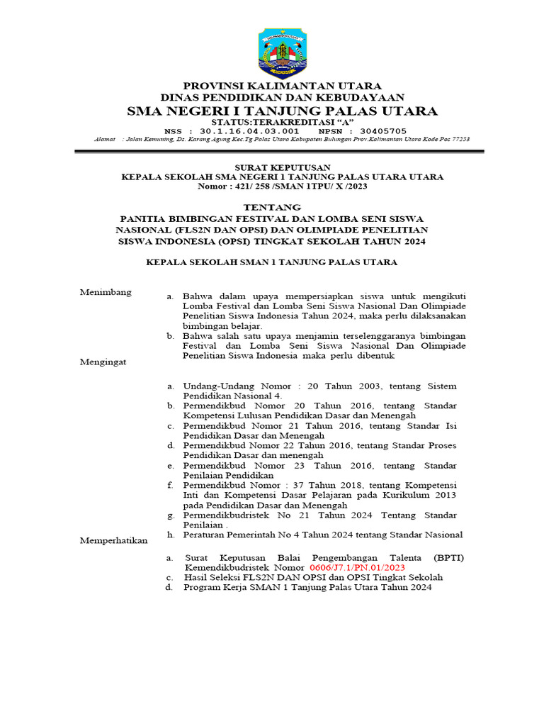 SK FLS2N Dan Opsi | PDF