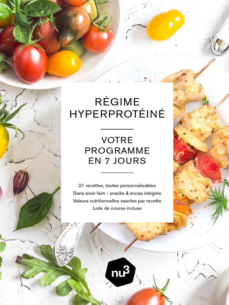 Programme Regime Hyperproteine Nu3 FR | Download Free PDF | sauce | Nourritures