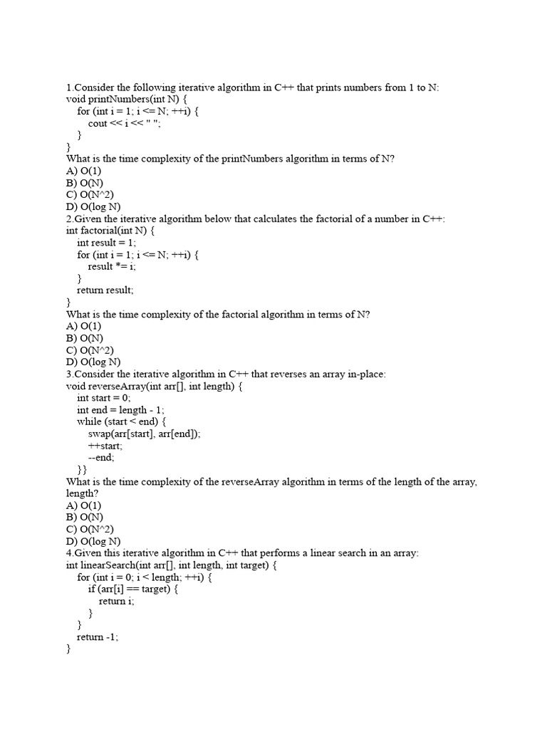 Questions On Unit 1 | PDF | Time Complexity | Systems Theory