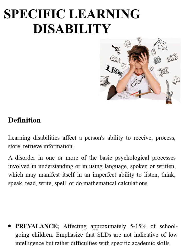 Specific Learning Disabilities | PDF | Aphasia | Dyslexia