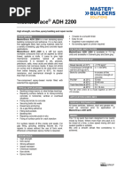 Technical Data Sheet Masterbrace 2200 | PDF | Concrete | Epoxy