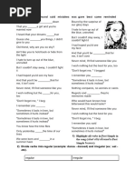 Past Time Words: Grammar Worksheet | PDF | Language Mechanics | Grammar