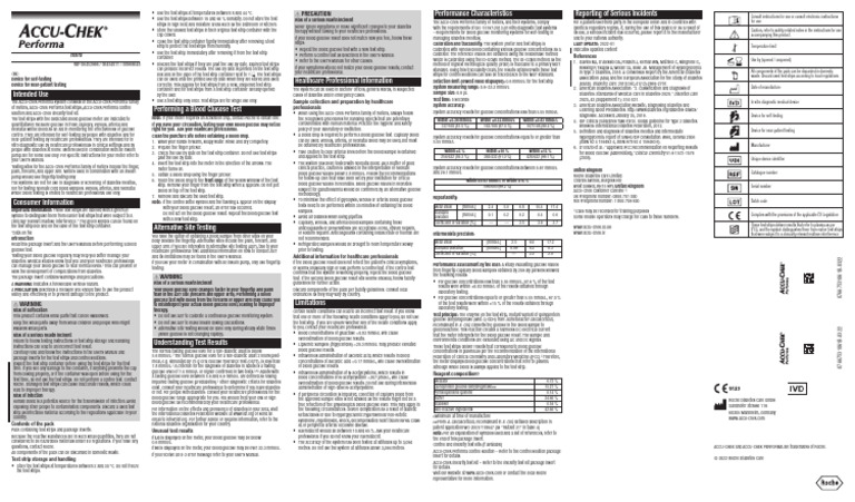 Accu Chek Performa Strip Insert | Download Free PDF | Diabetes ...