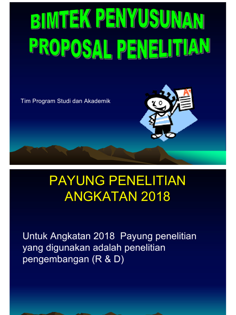 Bimtek Penyusunan Proposal Skripsi R & D | PDF