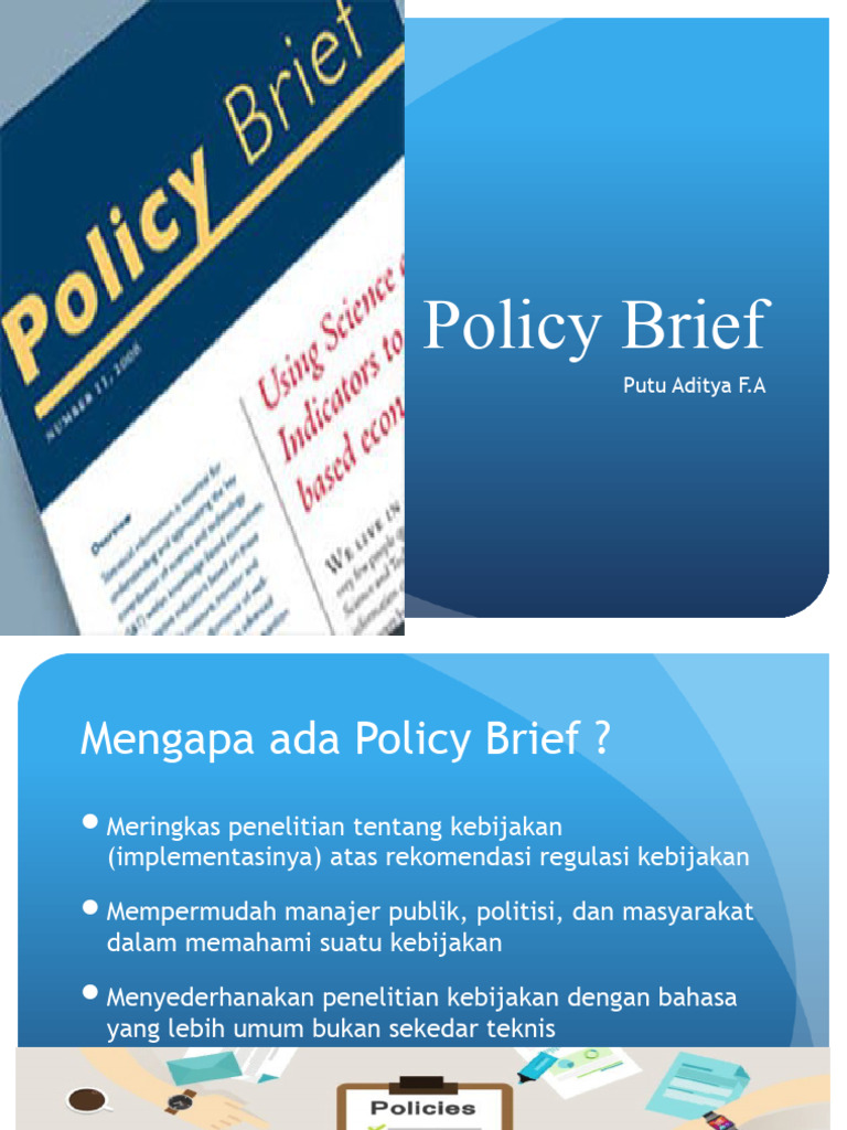 Panduan Lengkap Menyusun Policy Brief | PDF