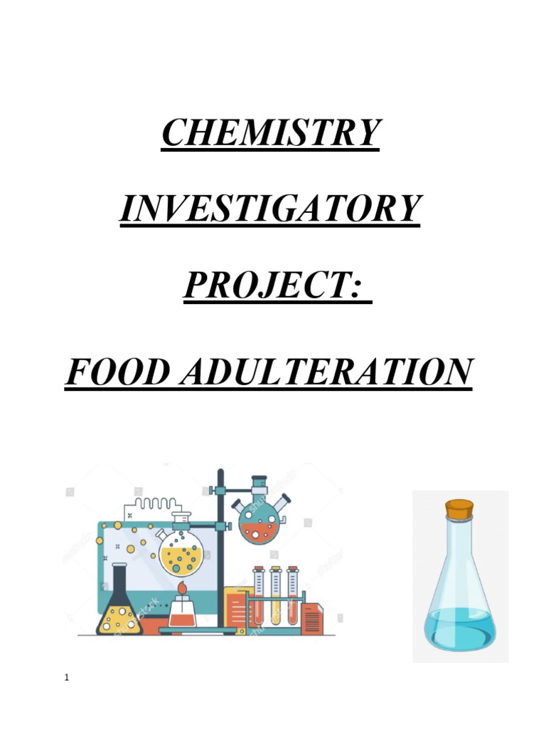 Food Adulteration Project Report | PDF