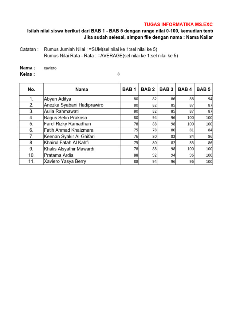 Tugas Excel Viero | PDF