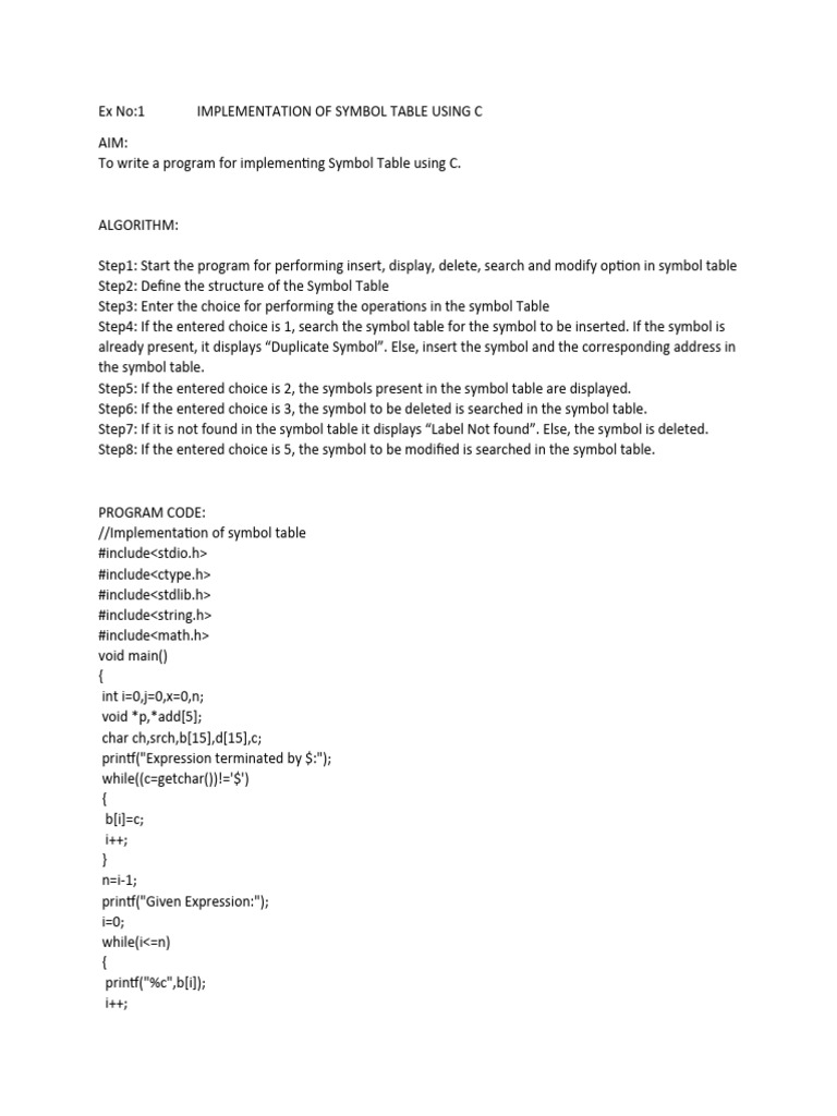 Cd Lab Pdf Parsing Computer Program 7575