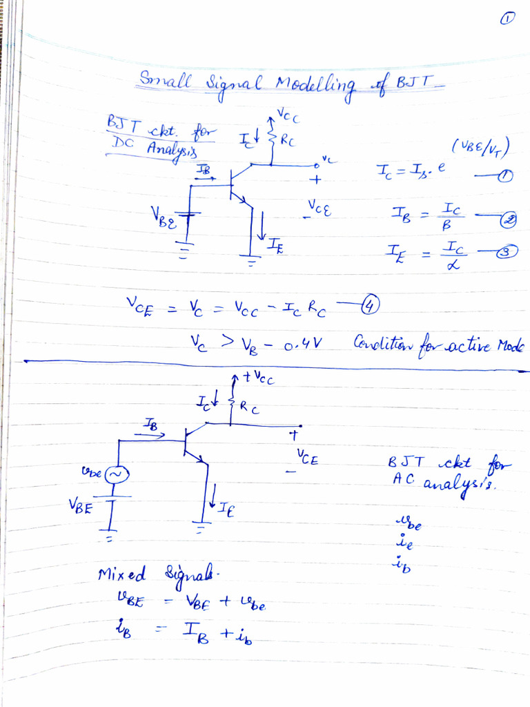 Small Signal Transistor Models | PDF | Electrical Components | Computer ...
