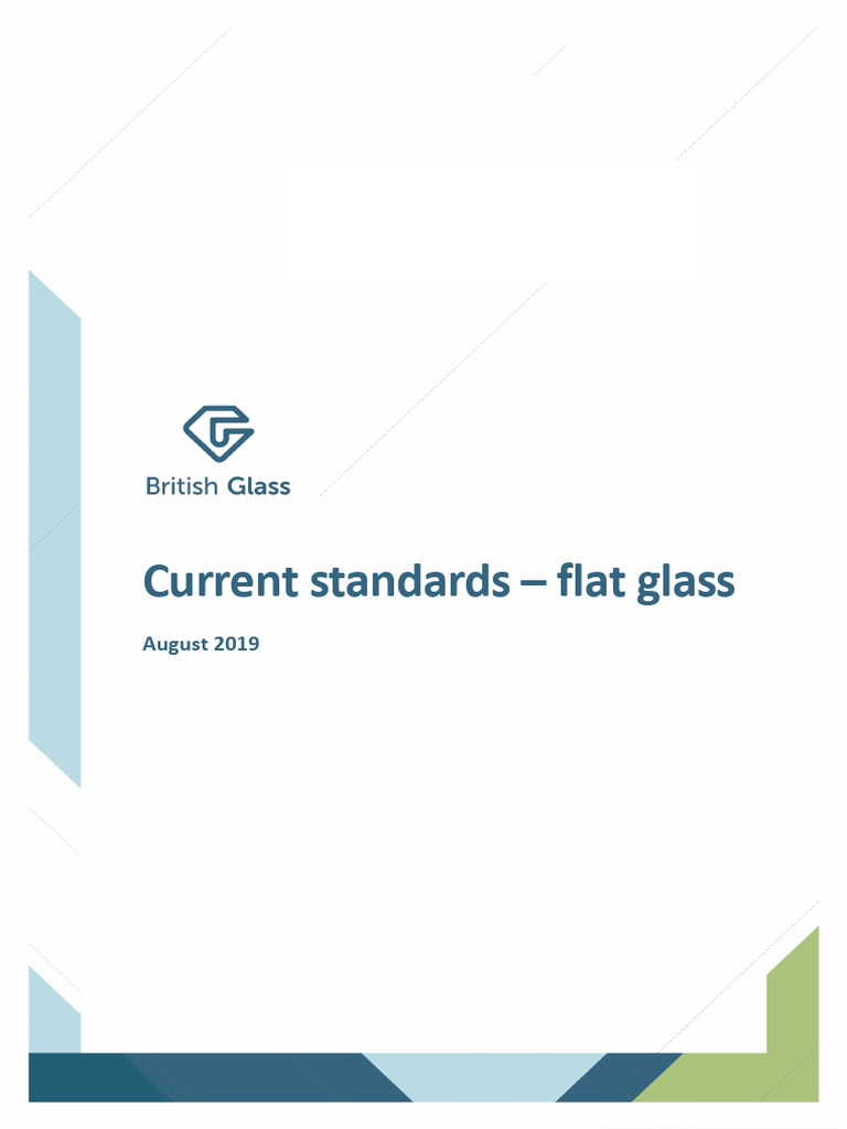 Flat Glass Standards Update - August 2019 | PDF | Glasses | Thermal ...