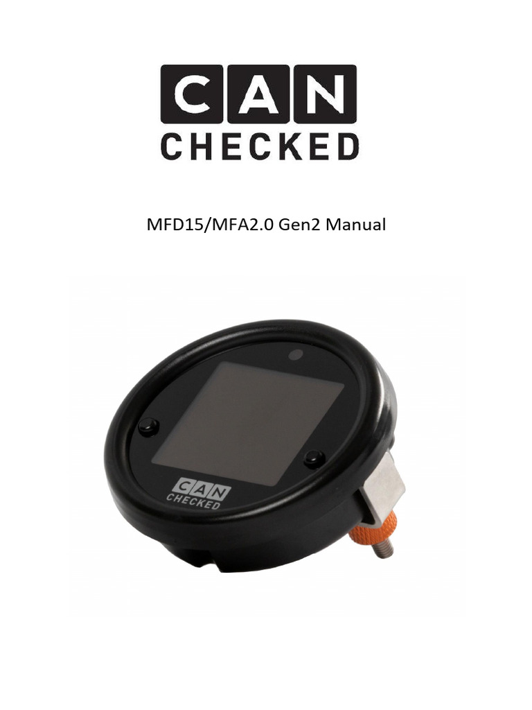 MFD15 Gen2 Manual | PDF | Usb | Electrical Connector