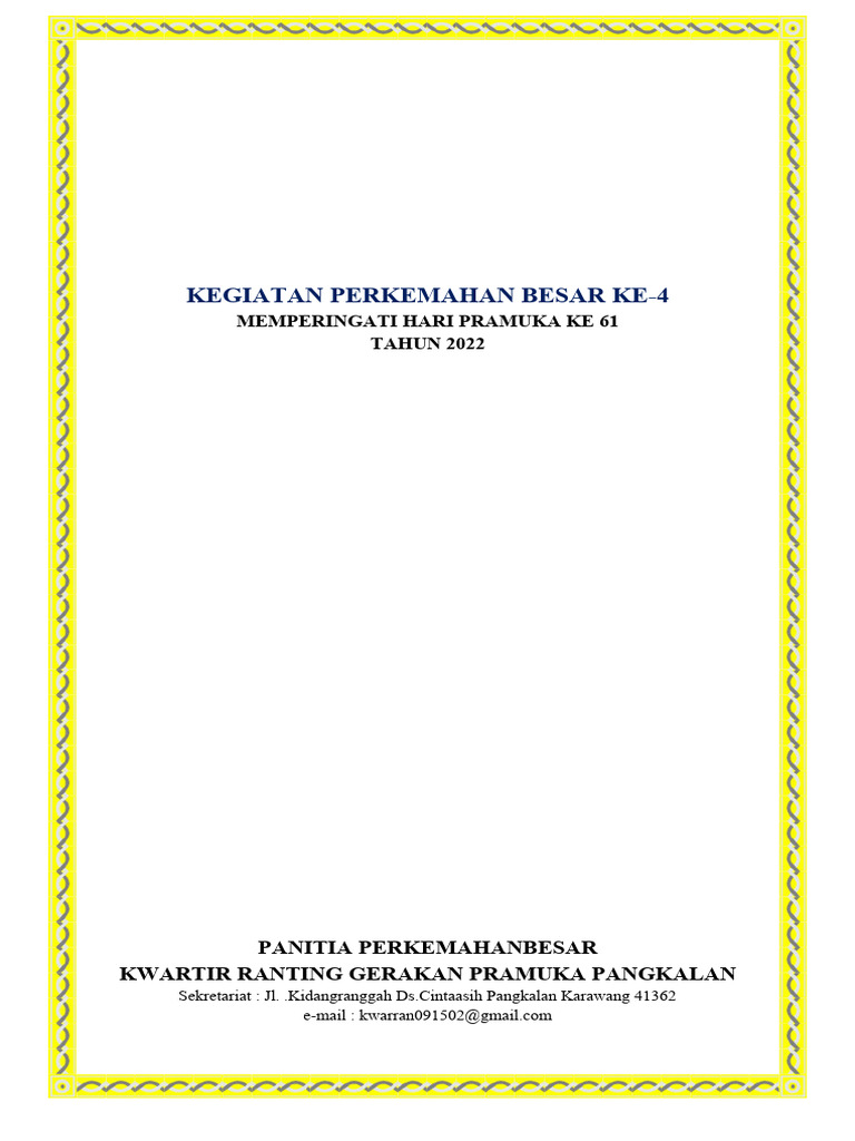 Proposal Jamran 2022 | PDF