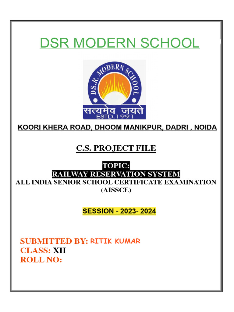 Project File Ritik Pdf Python Programming Language Programming