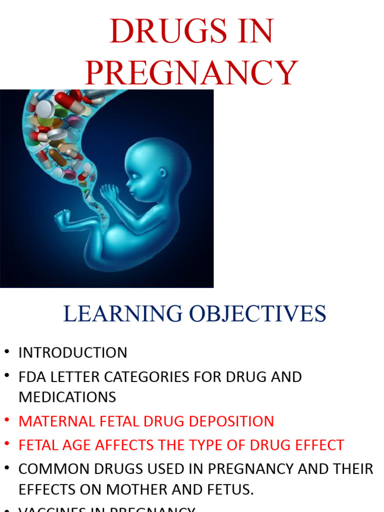 Drugs in Pregnancy | PDF | Fetus | Pregnancy