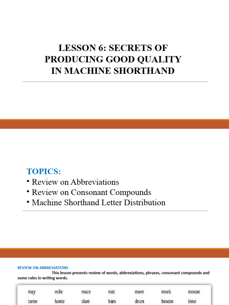 Machine Shorthand Mastery | PDF | Technology & Engineering