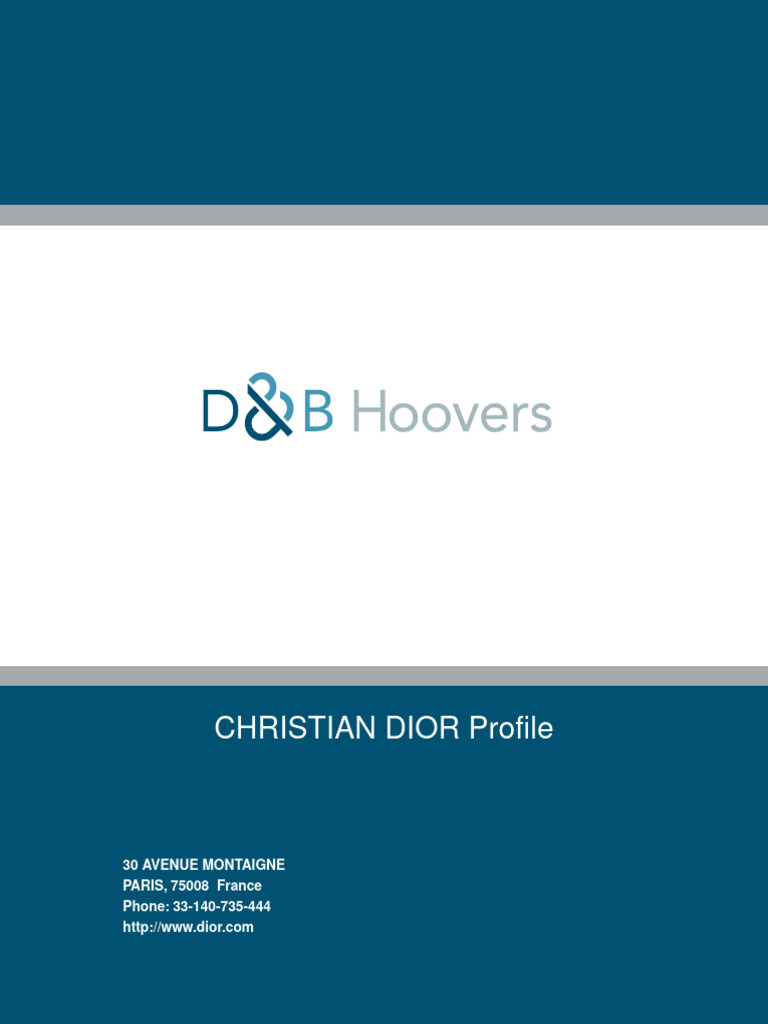 Christian Dior | PDF | Equity (Finance) | Net Income
