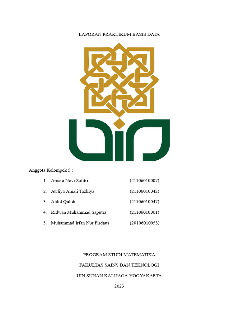 Kelompok 5 Basis Data Tugas Crud | PDF