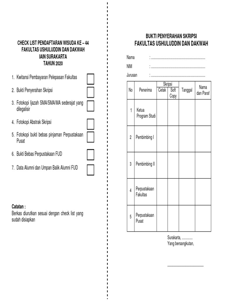 Data Alumni Wisuda FUD IAIN Surakarta | PDF