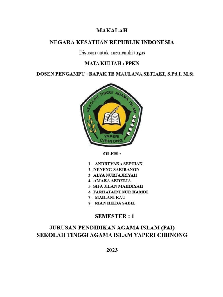 Makalah PPKN Nkri Kel 1 | PDF