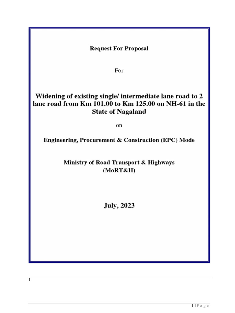 RFP 101 125 | PDF | Request For Proposal | Joint Venture