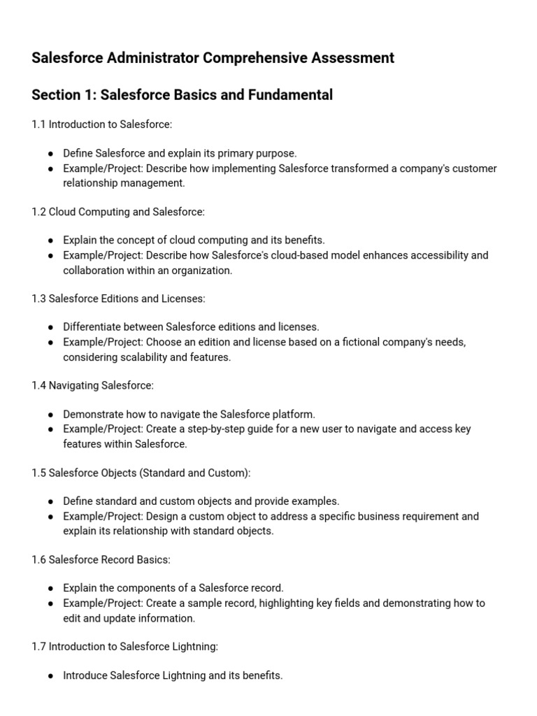 Salesforce Administrator Comprehensive Assessment | PDF | Cloud ...