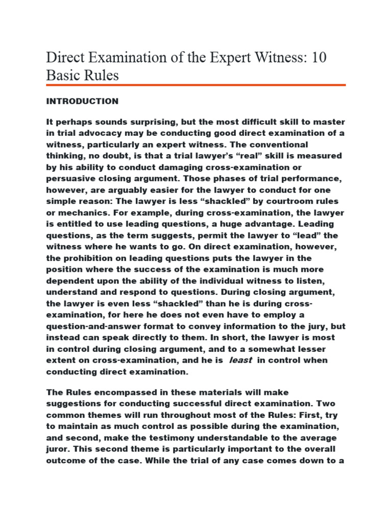 Direct Examination of The Expert Witness | PDF | Lift (Force) | Heart