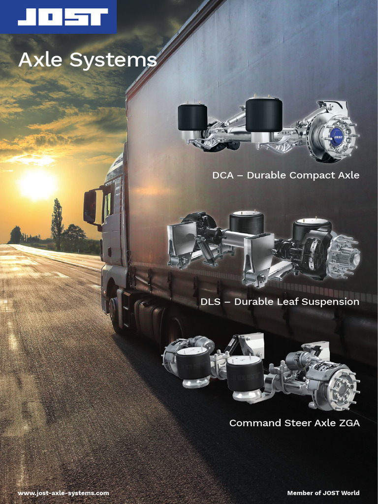 JOST Axle Systems Overview | PDF | Steering | Semi Trailer Truck