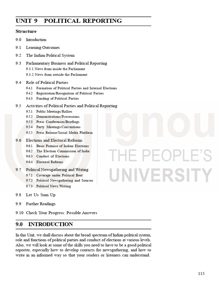 Political Reporting | PDF | Elections | Political Events