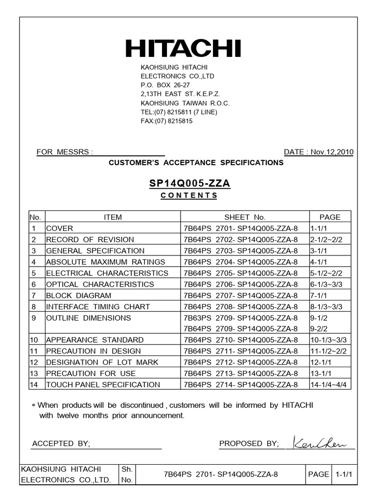 SP14Q005 Zza | PDF | Power Supply | Liquid Crystal Display