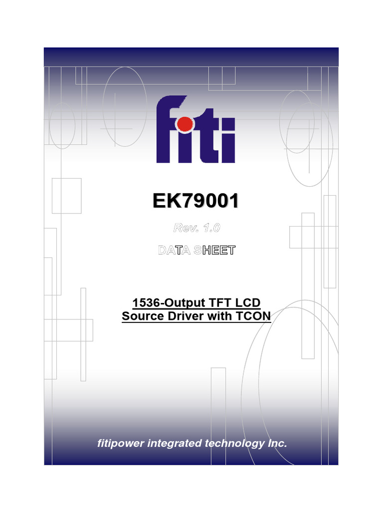 TFT LCD Driver & TCON Guide | PDF | Electronics | Electrical Engineering
