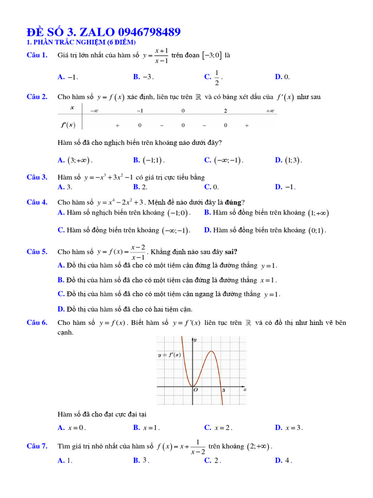 Kt-Ghk1-Toan 12 (TN-TL) | PDF