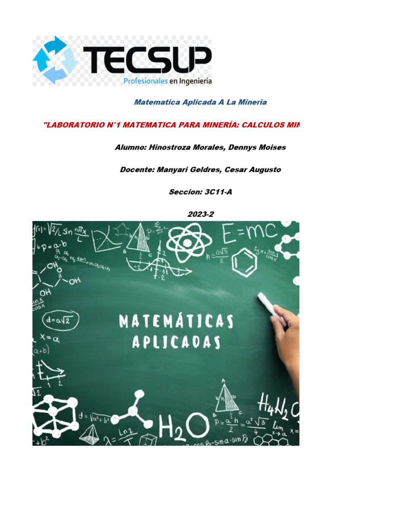 Laboratorio1 Mat - Aplicada | PDF | Elementos químicos | Materiales ...