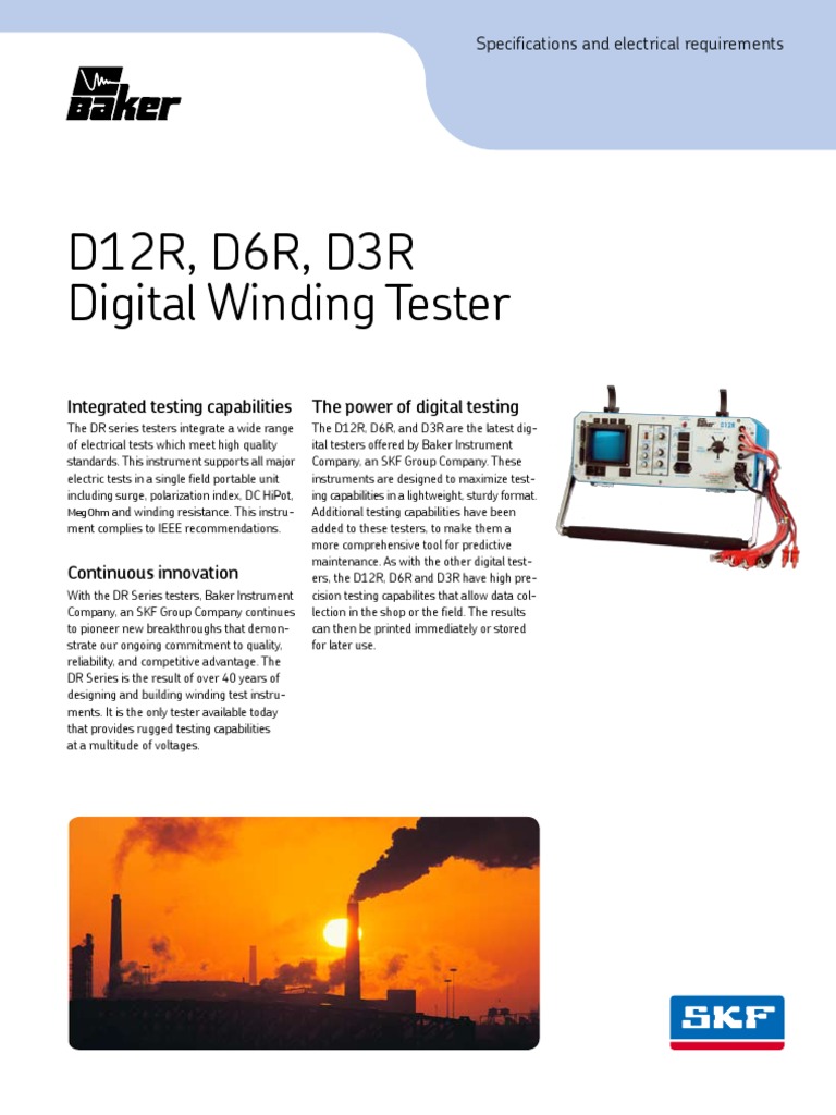 6768 D12R D6R D3R Digital Winding Tester | PDF | Software Testing ...