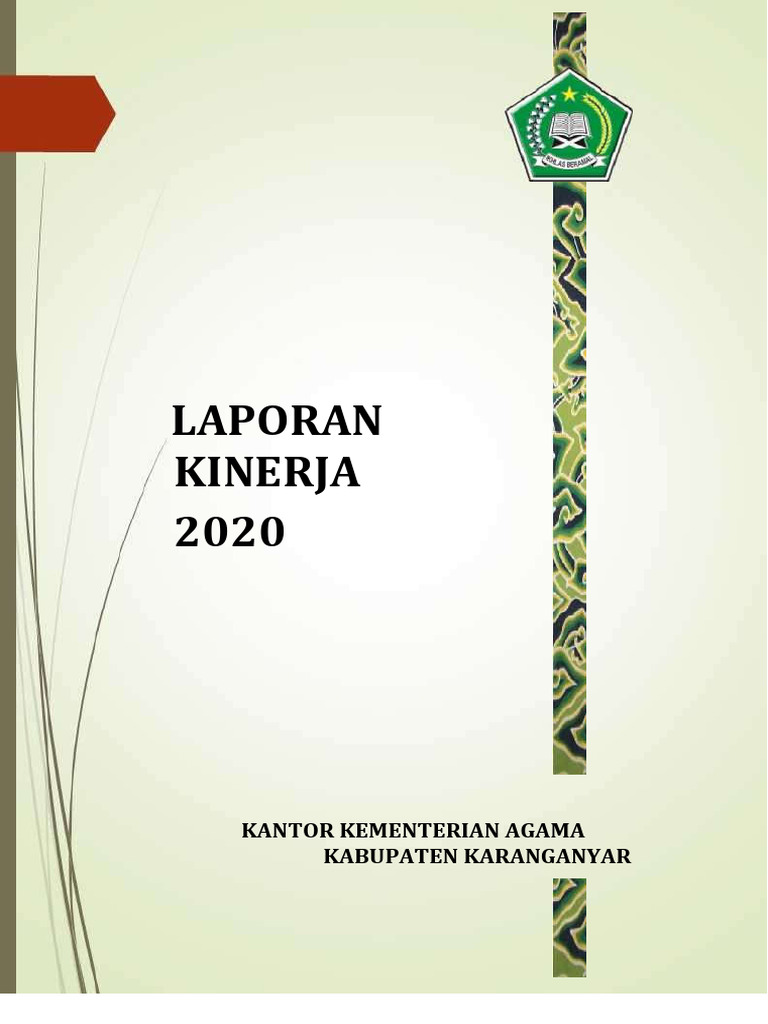 Contoh LAKIP 2020 | PDF | Pengelolaan Keuangan & Uang | Ilmu Sosial