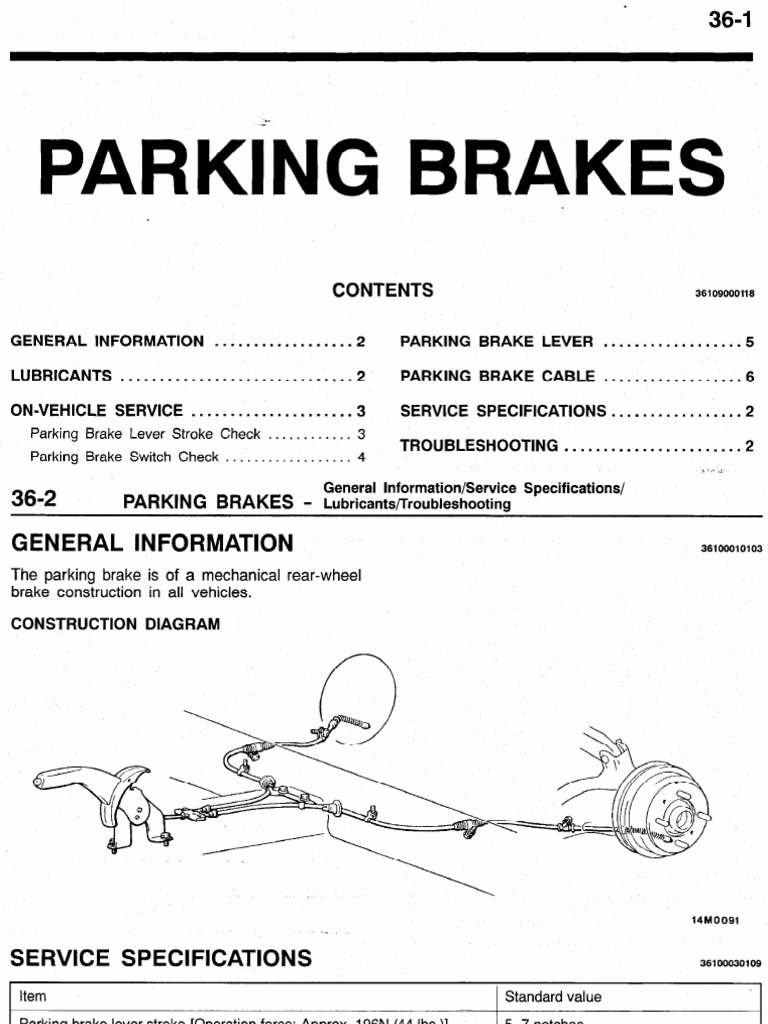 36 Parking Brakes | PDF | Vehicle Technology | Vehicles