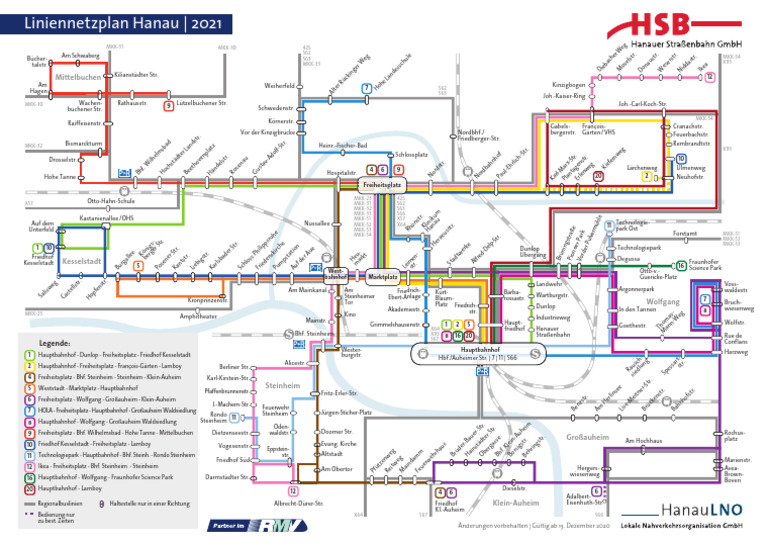 Bus Route Map Hanau Germany | PDF