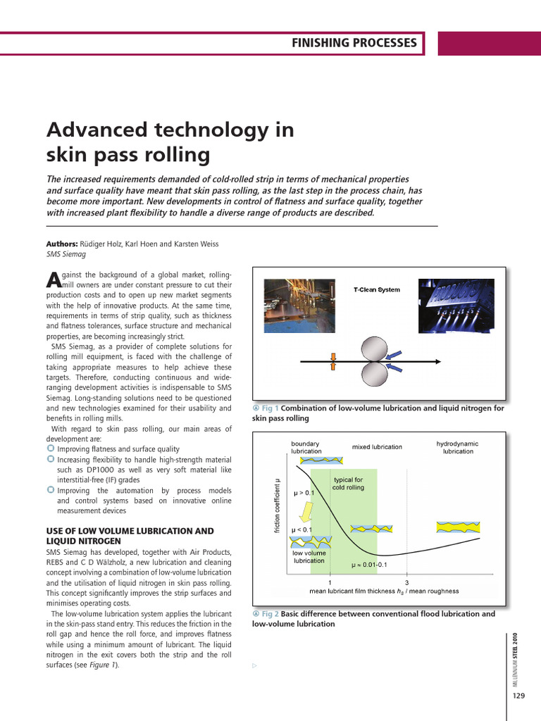 Skin Pass | PDF | Lubricant | Liquids